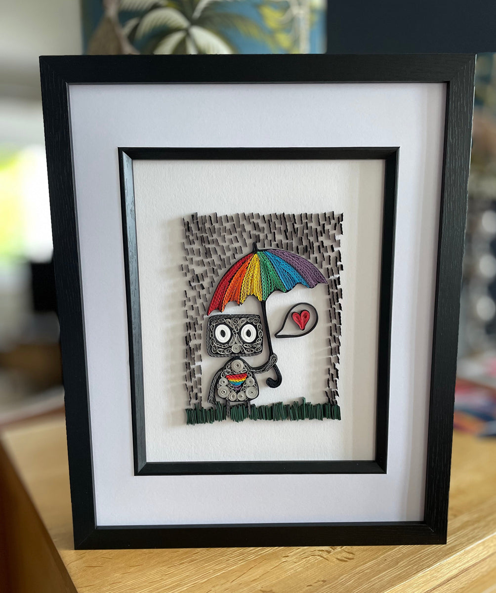 Quilled Paper Robot Picture – The Quilling Guy